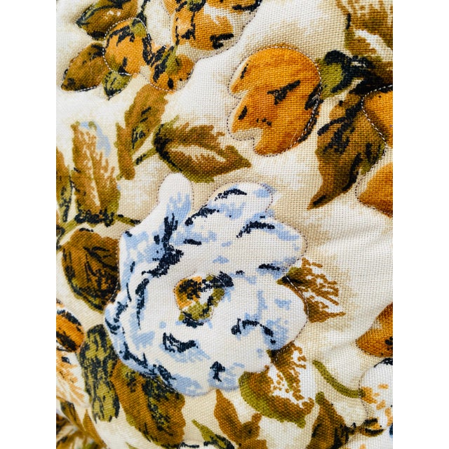 1968 Mid Century Modern Quilted Floral Sofa by Flexsteel | Chairish