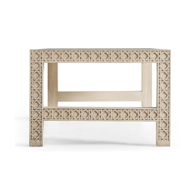 White Washed Oak Coffee Table | Chairish