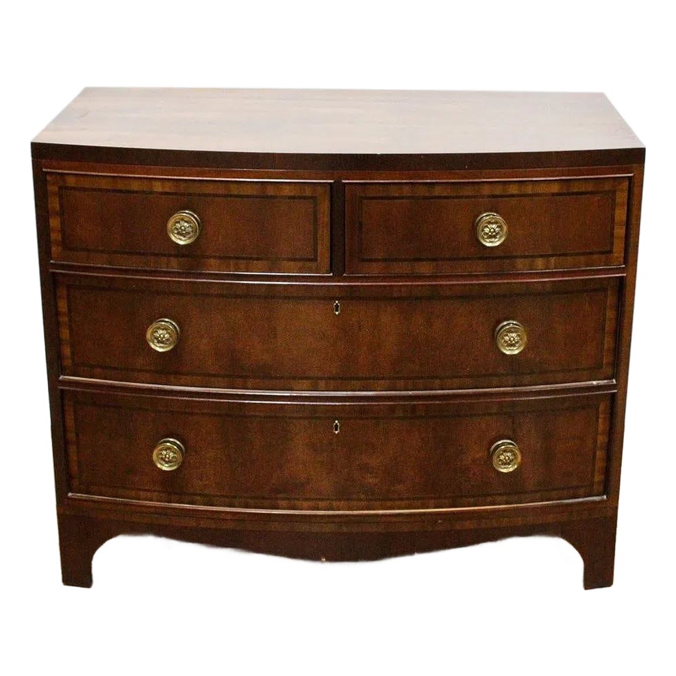 Vintage Fancher Co. "Windsor Court" Bow-Front Chest New York | Chairish
