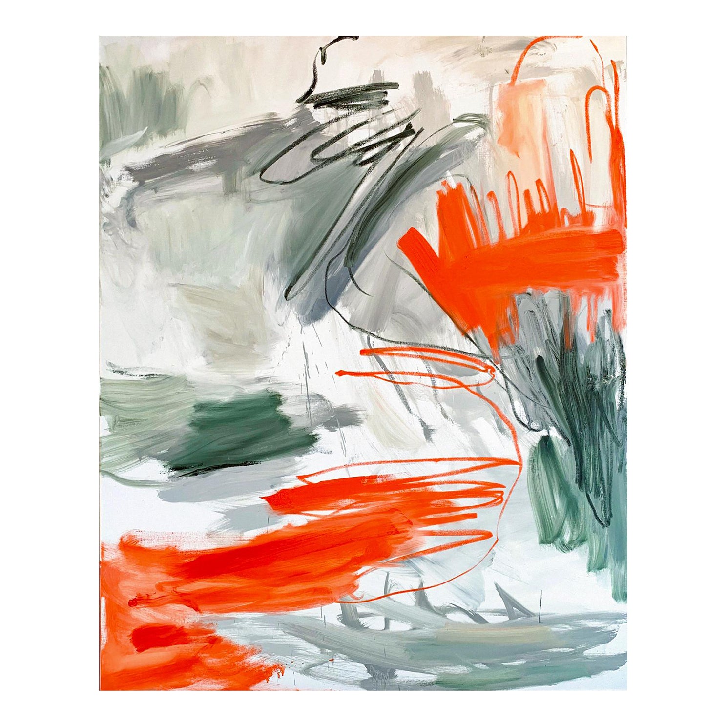 "Wild Weather 1" by Trixie Pitts Large Abstract Expressionist Oil ...