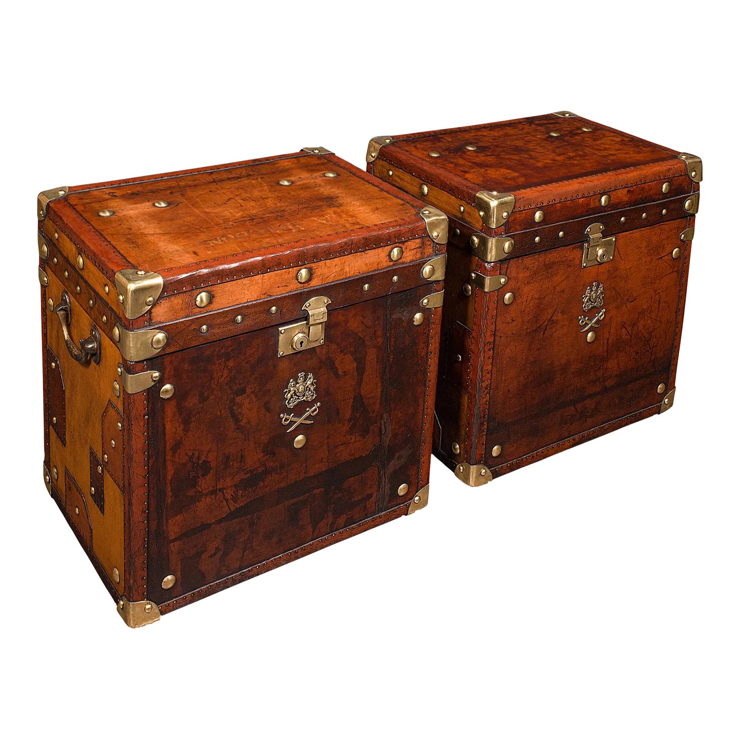 1990's Pair of Vintage Luggage Cases | Chairish