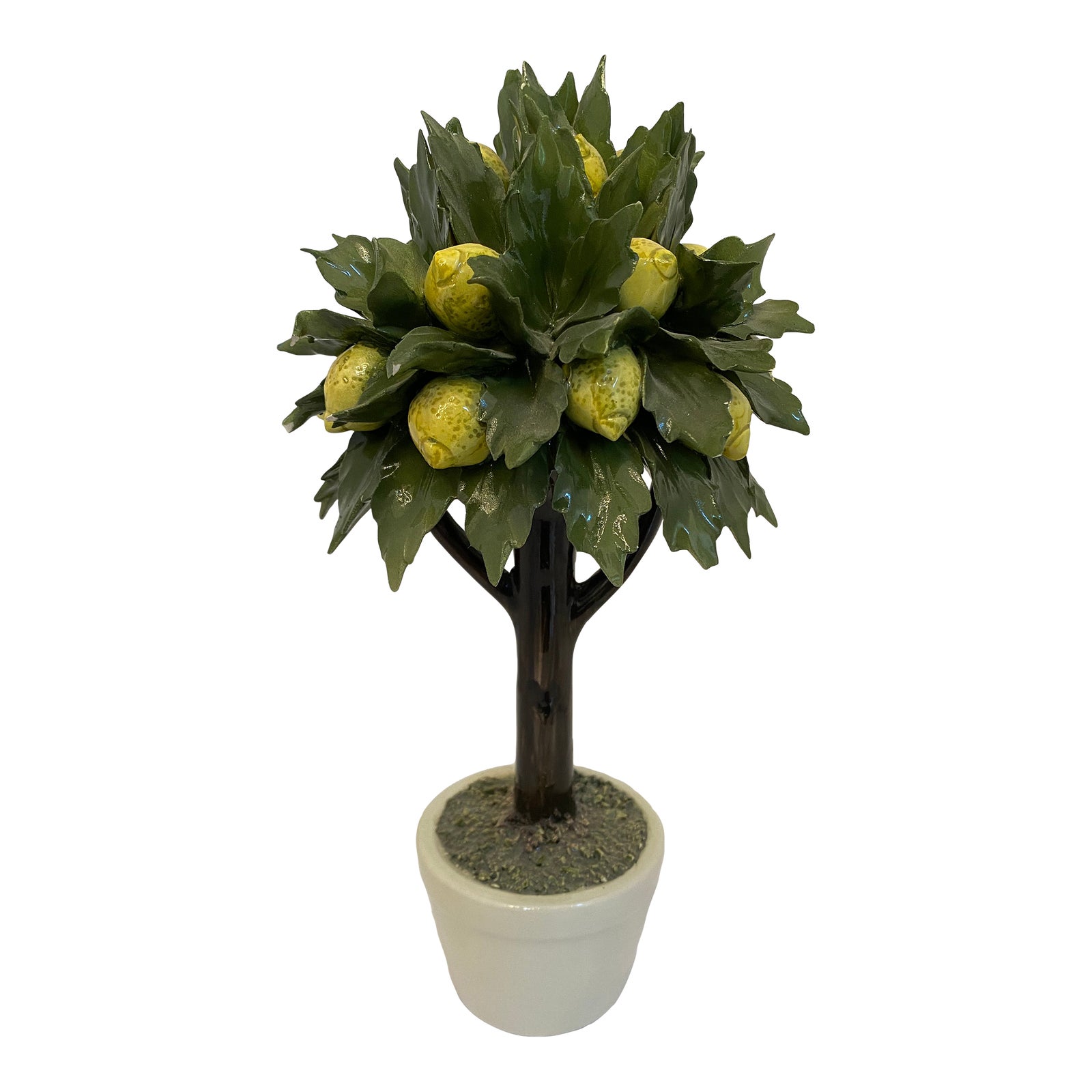 Italian Ceramic Lemon Tree | Chairish