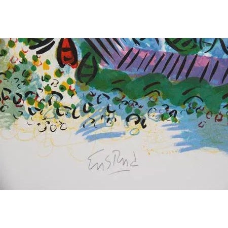 Wayne Ensrud, Potters Point, Lithograph | Chairish