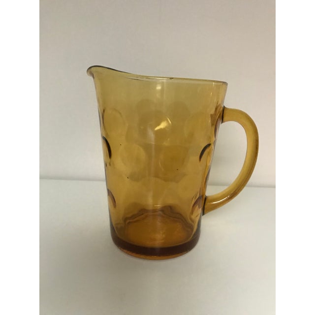 Vintage Amber Optic Swirl Beverage Pitcher By Hazel Atlas Pitchers ...