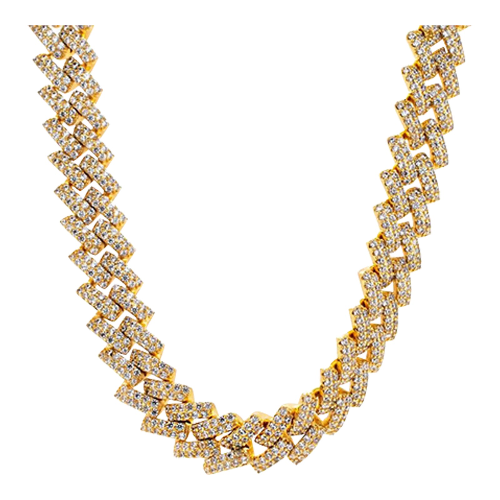 Ladies Cooper Miami Cuban Chain Necklace | Chairish