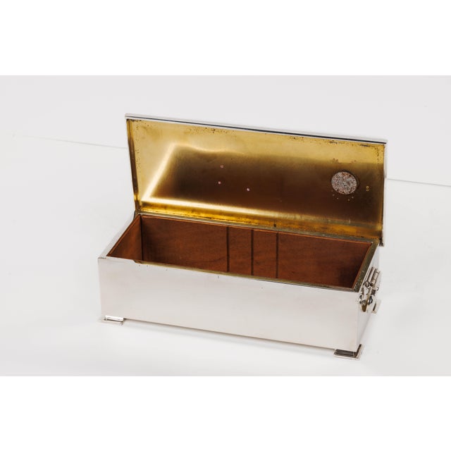 1980s Elizabeth II Sterling Silver and Ruby Humidor Box Made for Saudi ...