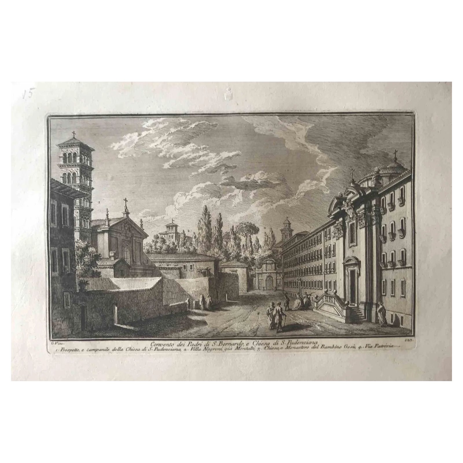 Giuseppe Vasi, Convento dei Padri di S.Bernardo, e Chiesa di S ...