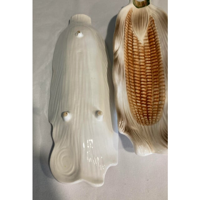 Mid-Century Painted Ceramic Corn on the Cob Holders- Set of 4 | Chairish