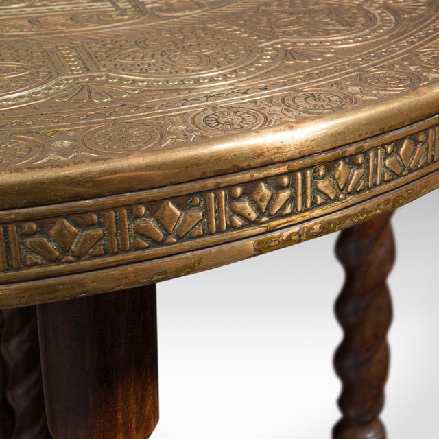 1900's Antique Campaign Tea Table | Chairish