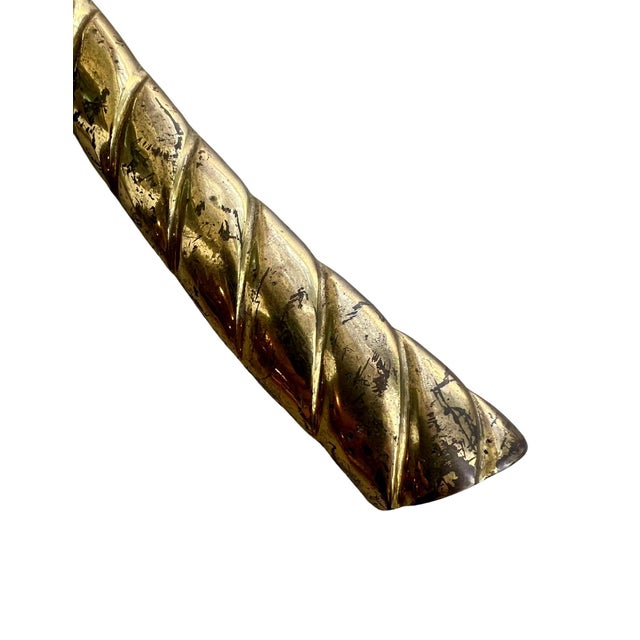 Vintage Hollywood Regency Brass Tied Bow & Ribbon | Chairish