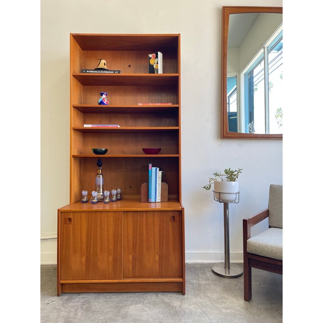Mid Century Modern Danish Teak Wall Unit | Chairish