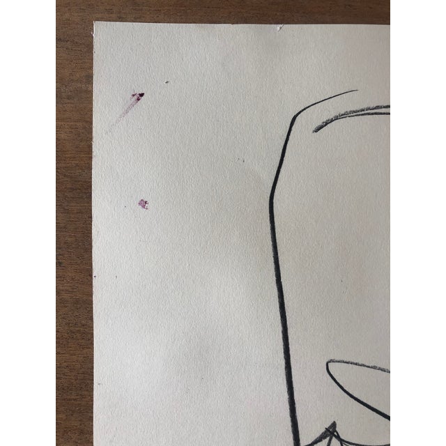 "Prada in Profile" Contemporary Charcoal Line Drawing by Jessica Bird ...