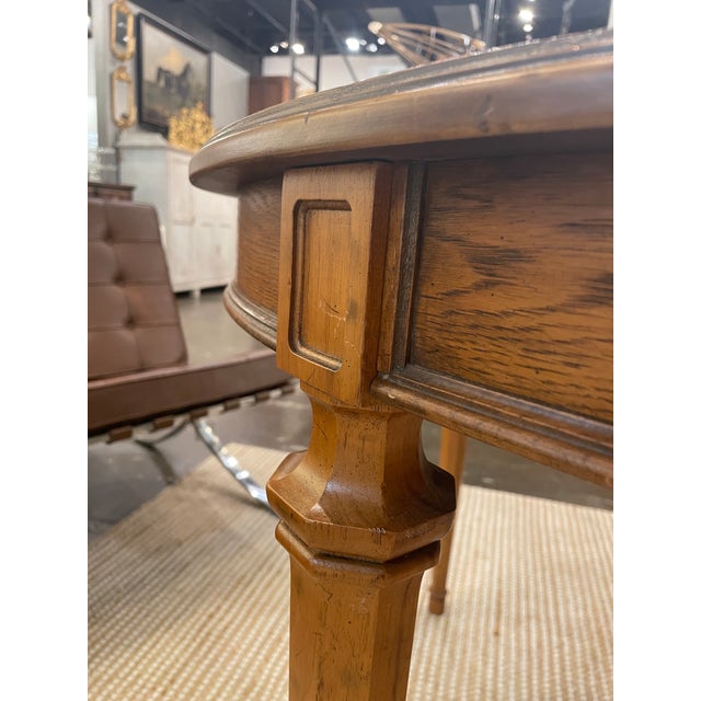 Midcentury Modern Heritage Triune Walnut Oval Dining Table | Chairish