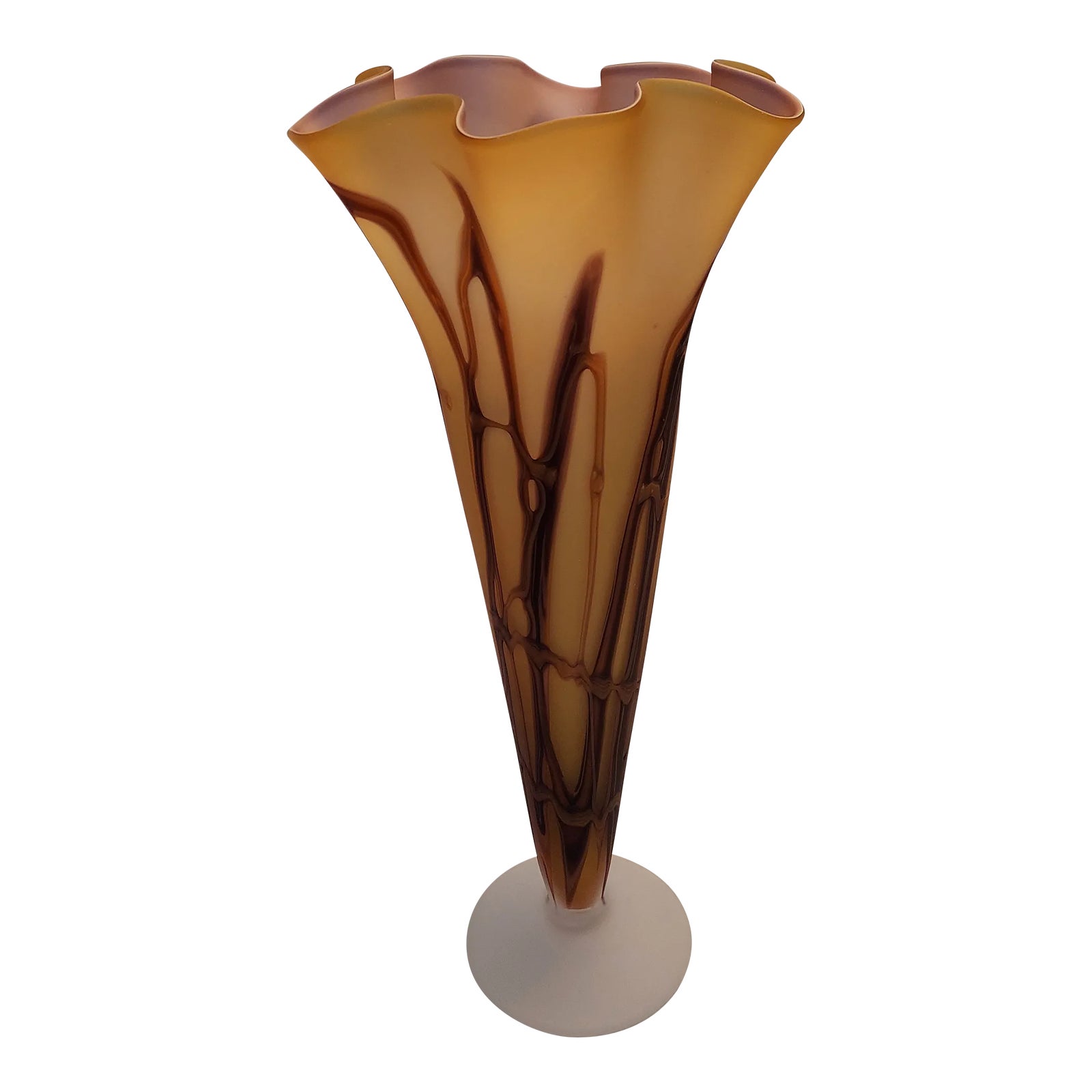Contemporary Azerbaijan Vase, Essie Zareh Tall Blown Glass | Chairish