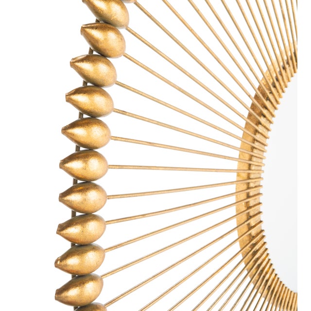 Russell Mirror in Gold Foil | Chairish