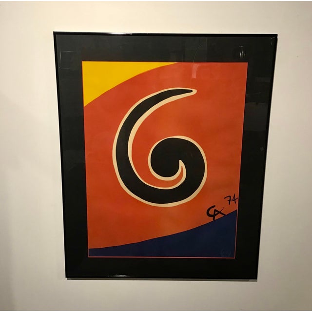 Alexander Calder "Sky Swirl" (Braniff Flying Colors), 1974 Limited ...
