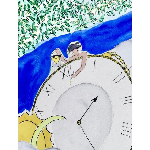 Gabrielle Rul, How to Fix Time, 2021, Watercolor | Chairish