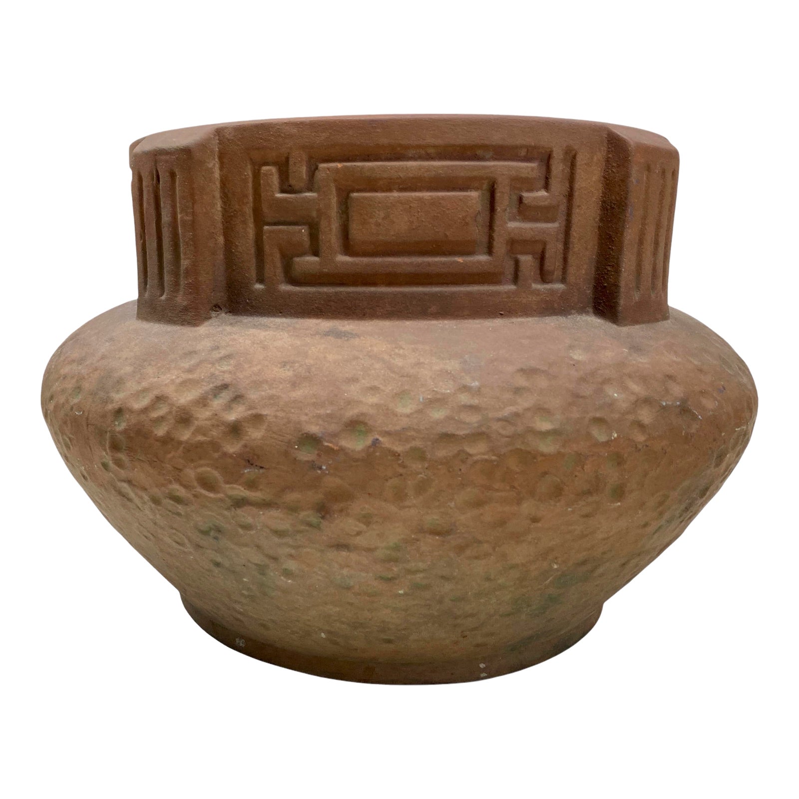 Peters and Reed Terra Cotta Aztec Jardiniere Circa 1920 | Chairish