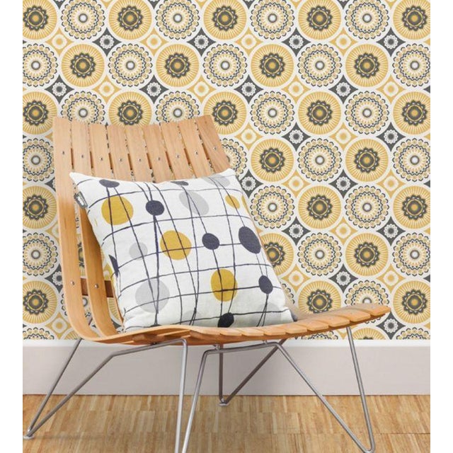 Darjeeling Wallpaper in Sky Blue - Sample | Chairish