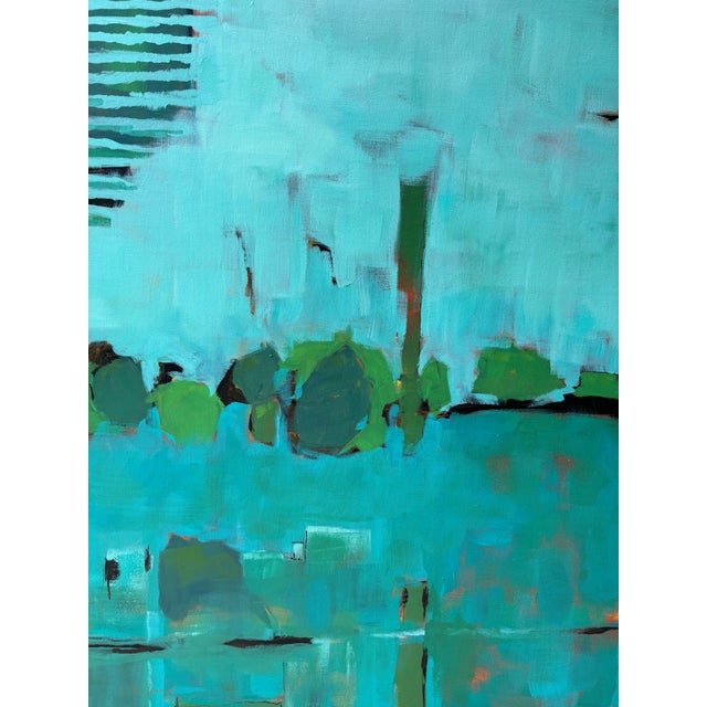 “Blue Moon” Original Abstract Expressionist Painting by Linda McDonough ...