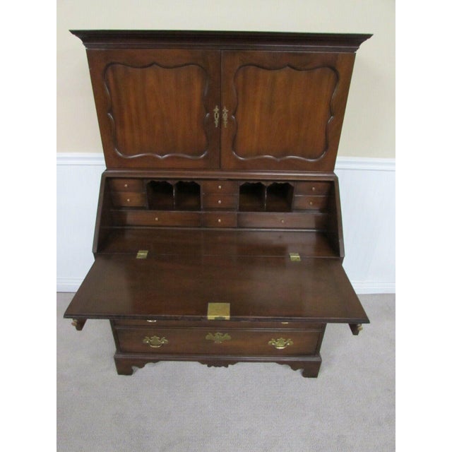 Kittinger Williamsburg 100th Anniversary Mahogany Secretary Desk | Chairish
