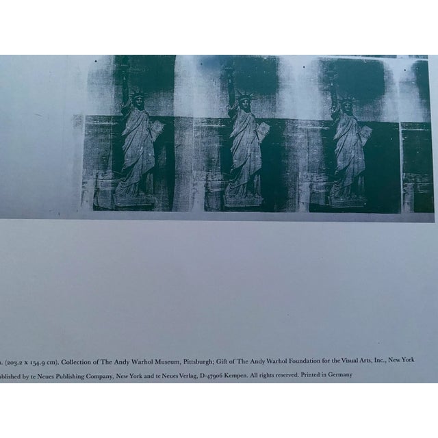 1993 Andy Warhol Foundation "Statue of Liberty - 1963" Pop Art Offset ...