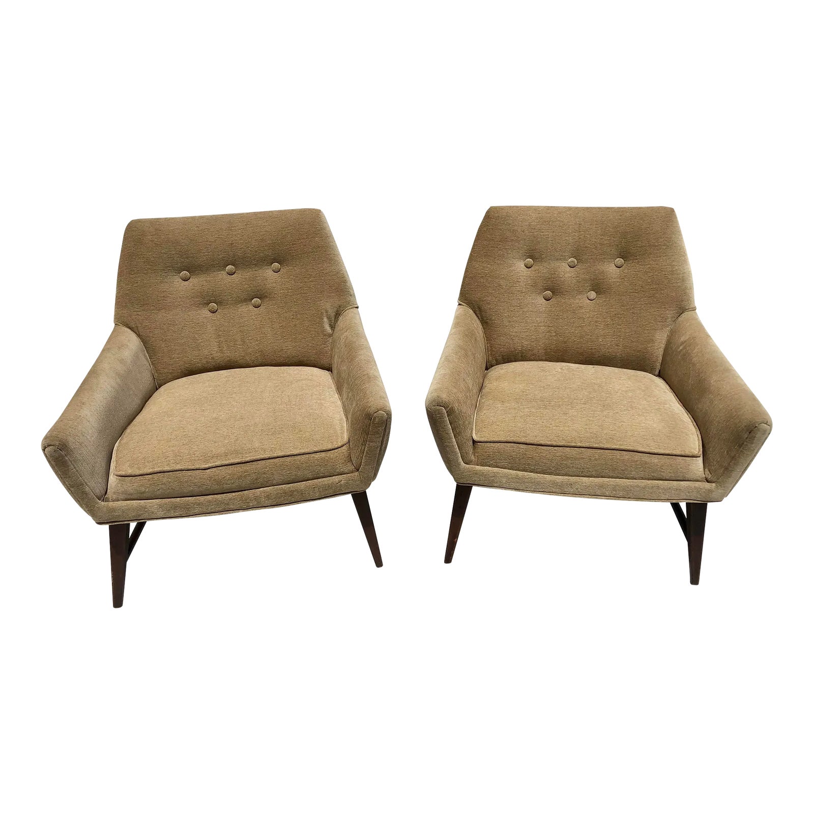 Vintage Mid Century Atomic Chairs - a Pair | Chairish