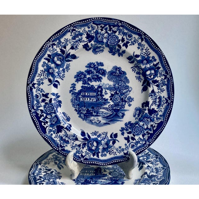 Set of 4 Royal Staffordshire Clarice Cliff "Tonquin" Dinner Plates ...