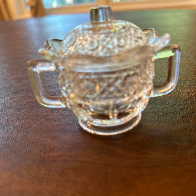 Vintage Mini Crystal Creamer | Chairish