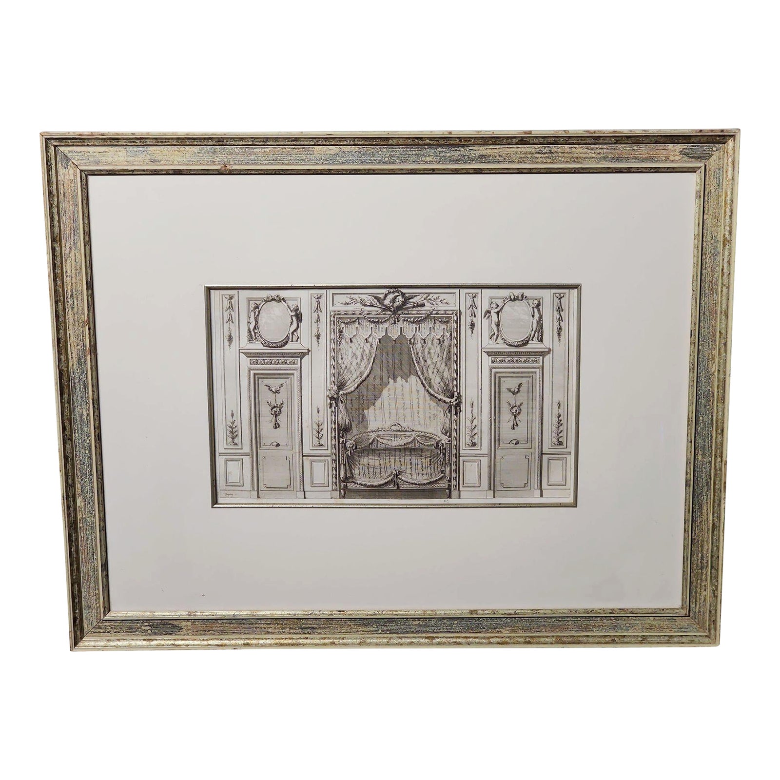 Pierre-Lucien Faure-Dujarric 19th Century Original Interior Elevation ...