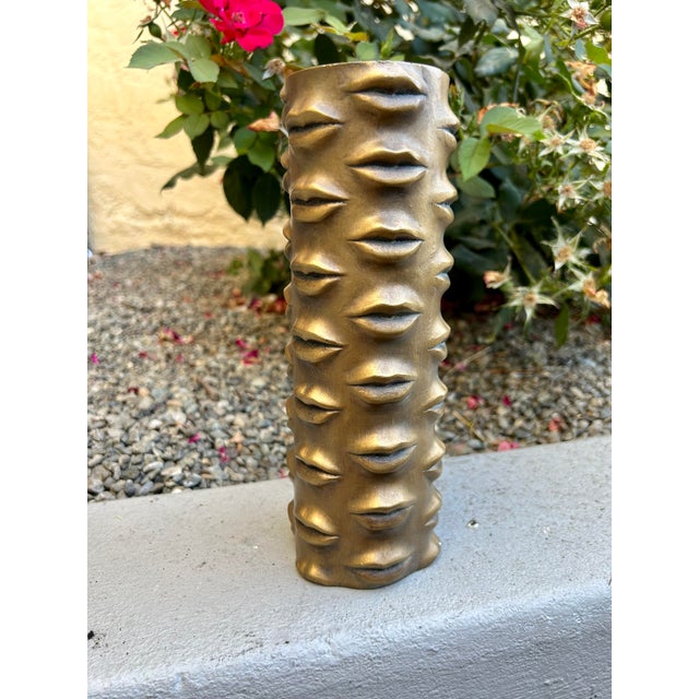 Richard Etts Fornasetti Style Figurative Surreal Sculptural Lips Vase | Chairish