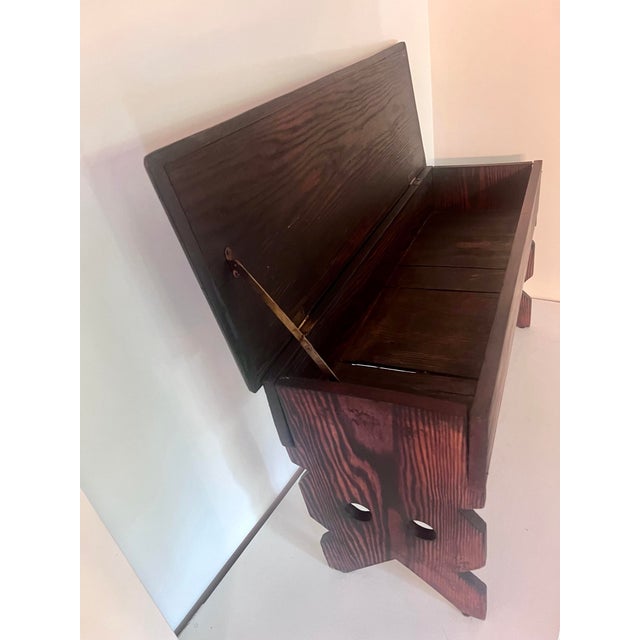 1950s Primitive Hall Bench | Chairish