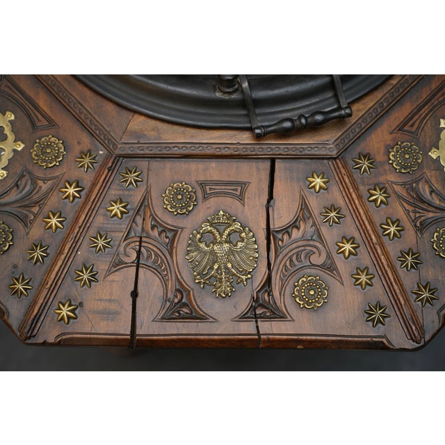 Spanish Brazier Warming Table of Brass-Bound Walnut | Chairish