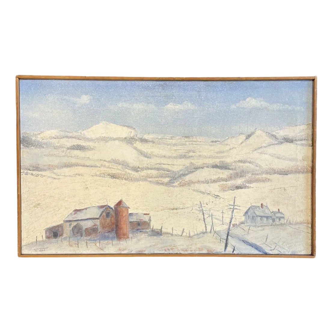 Theodore Donaldson, Winter Landscape, 20th Century, Painting | Chairish