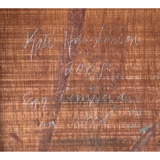 2001 Katie Hawkinson Modern Abstract Tempera Painting | Chairish