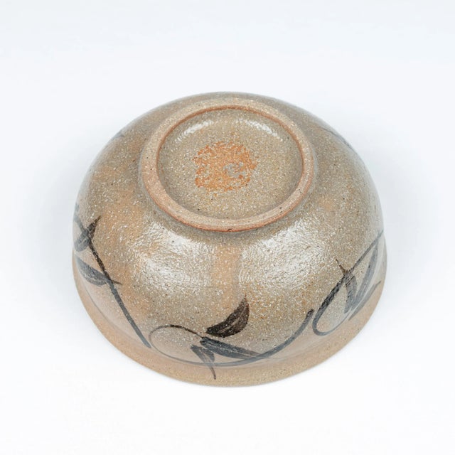 Late 20th Century E-Garatsu Chawan With Shrimp and Vines Motif | Chairish