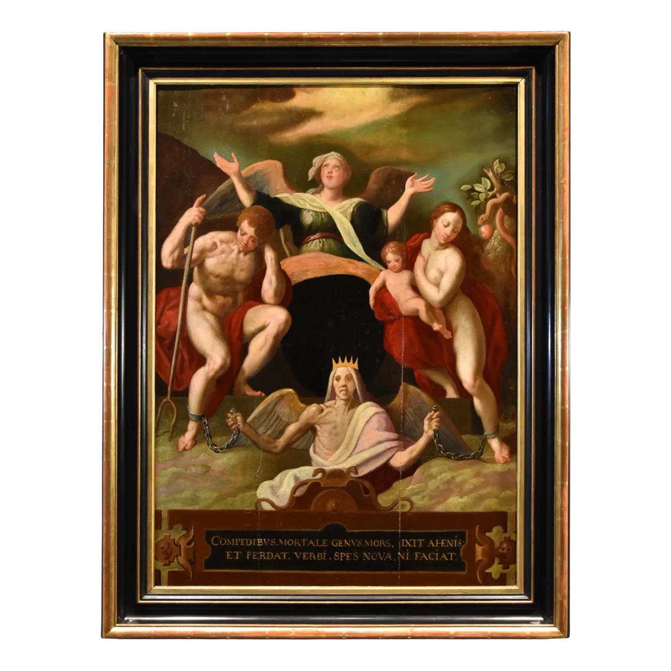 Jacob De Backer, Redemption of Adam & Eve, 1575, Oil Painting | Chairish