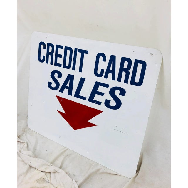 Vintage Metal Hanging Sign | Chairish