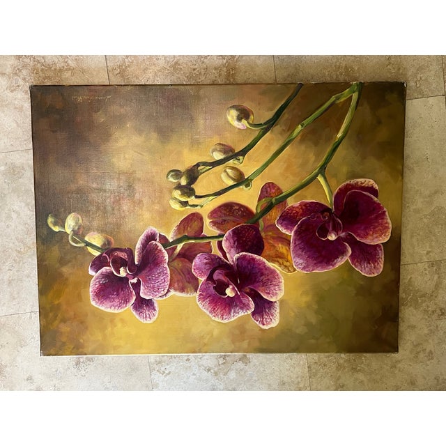 "Purple Sirens" Original Oil Painting by Laurie Snow Hein | Chairish