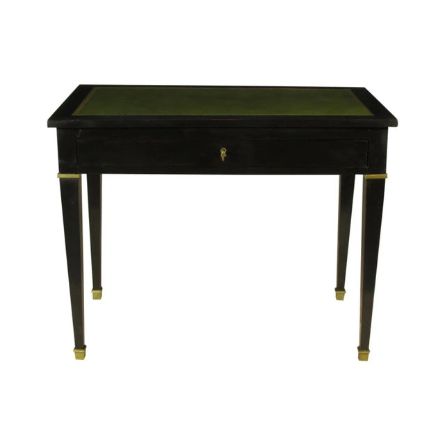 19th Century Black Lacquer Writing Table | Chairish