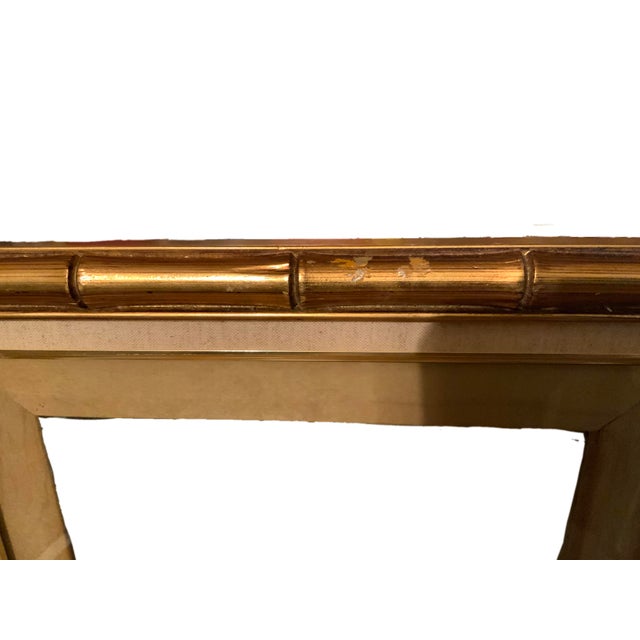 1980s Hollywood Regency Bamboo Gold Frame | Chairish