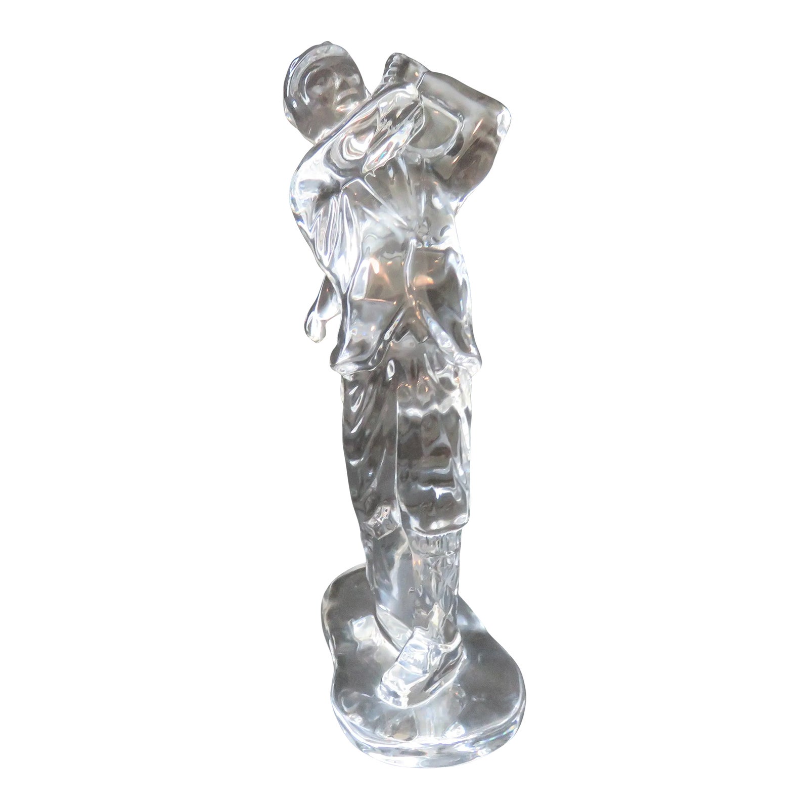 Late 20th Century Male Golfer Waterford Crystal Figurine Full Swing ...