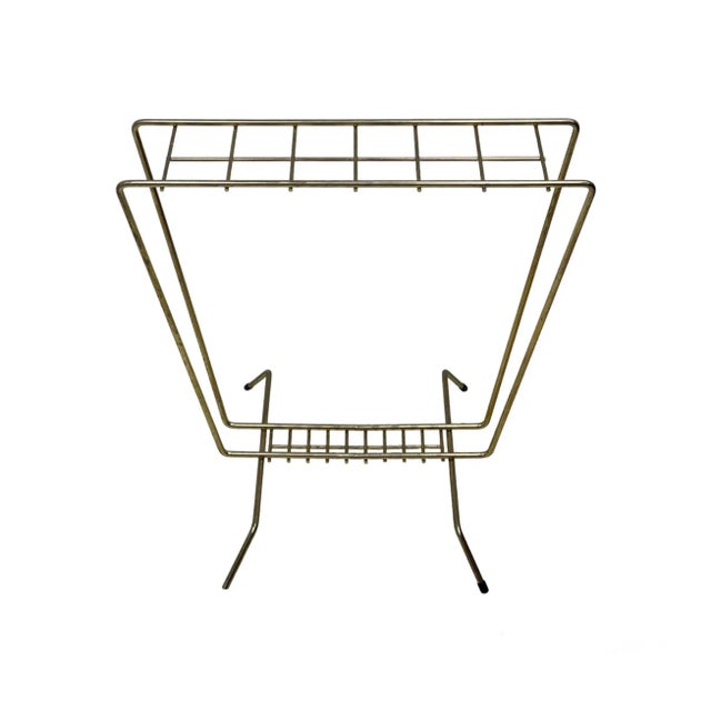 Vintage Brass Stand | Chairish