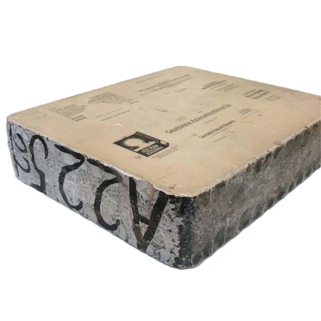 Lithograph Stone Printing Block | Chairish