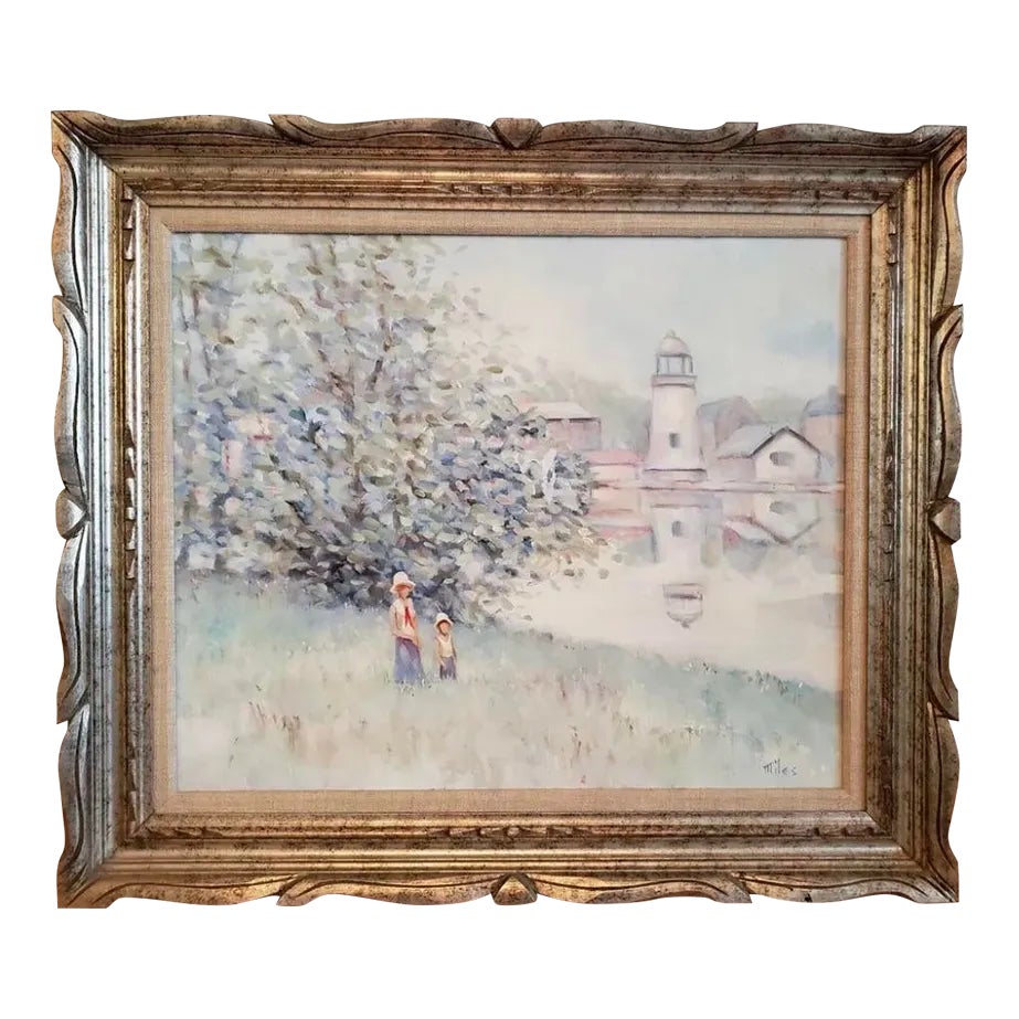 Impressionist Landscape Painting of New England Countryside | Chairish