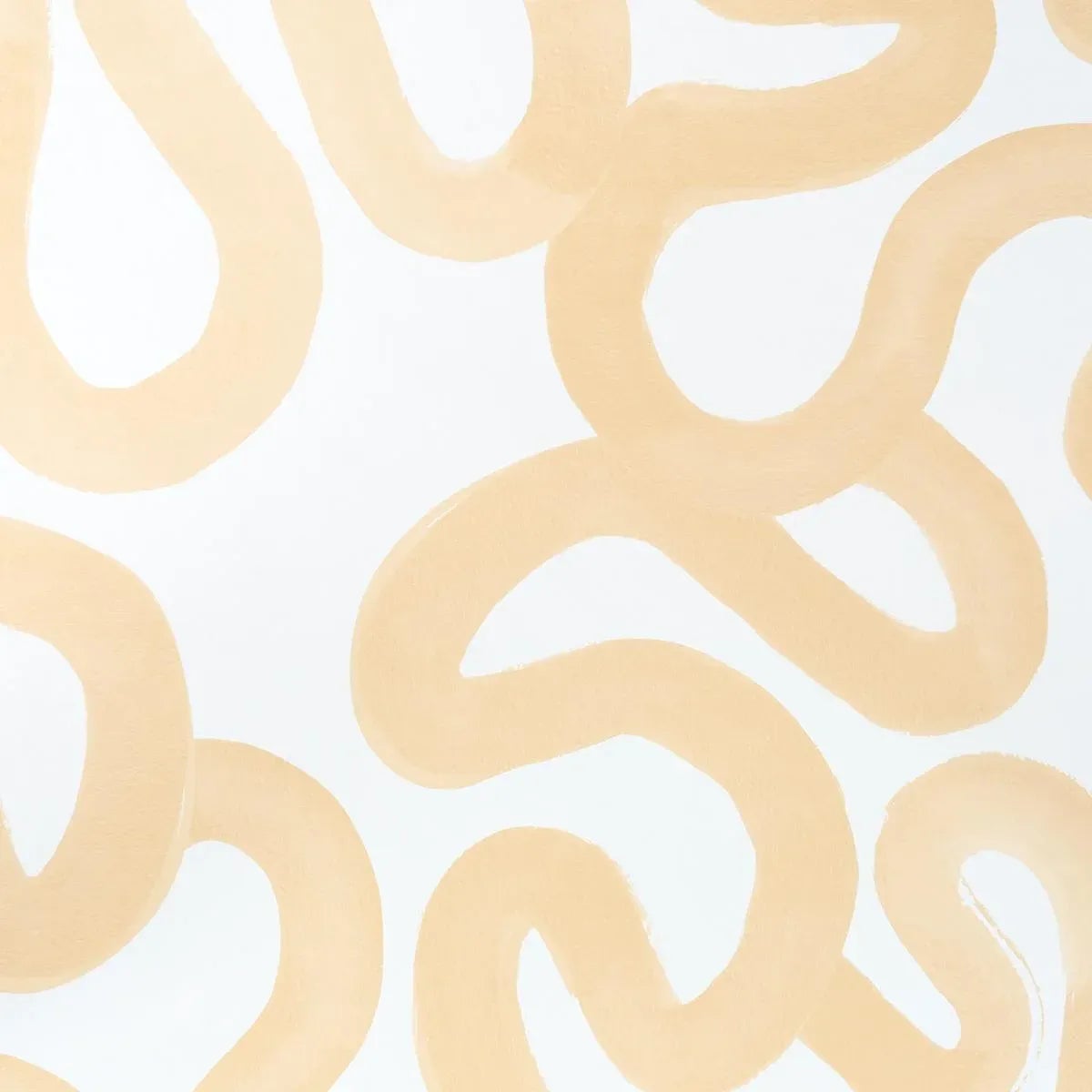 Schumacher X Hadiya Williams Trace Wallpaper in Ochre | Chairish