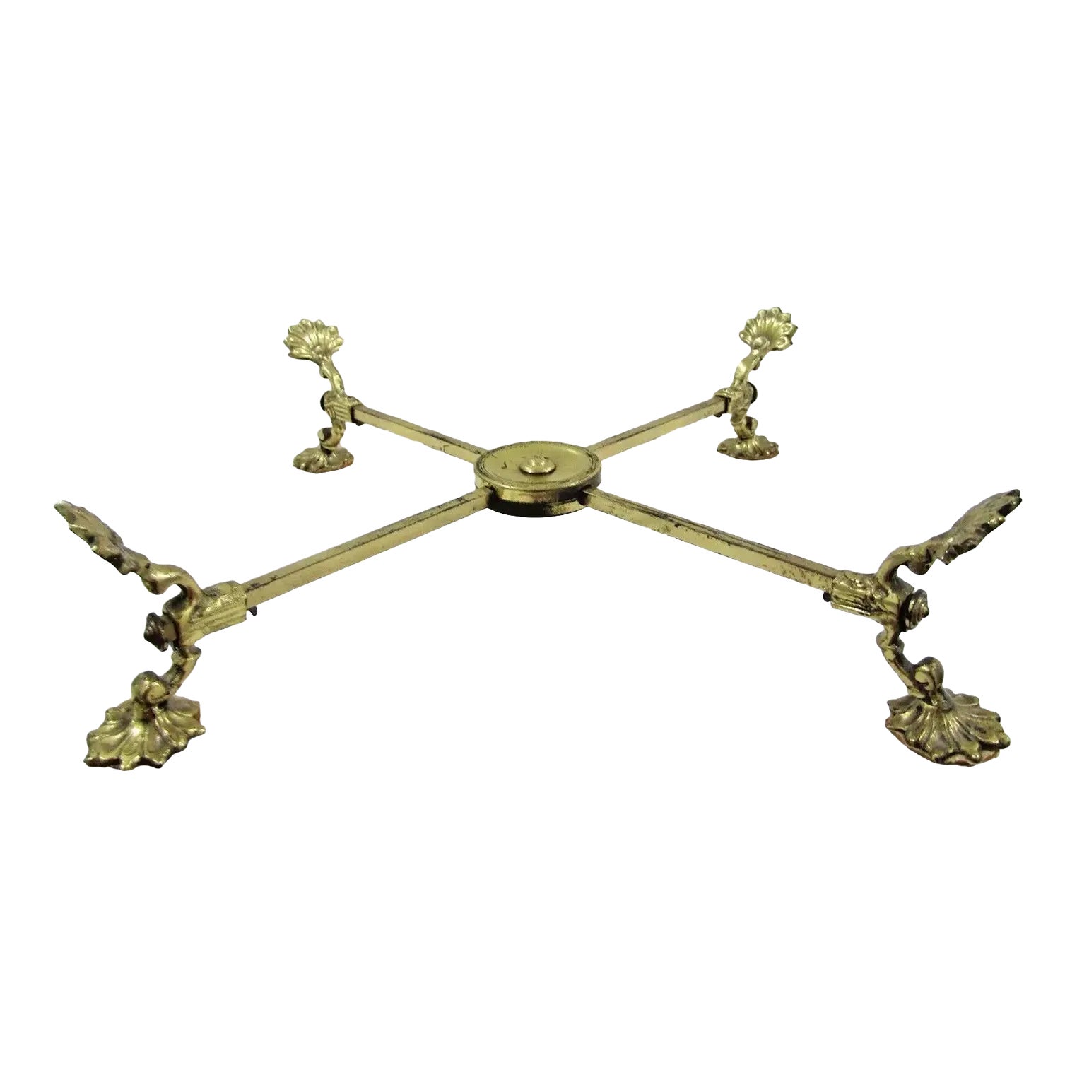 Antique 19th Century English Regency Style Brass Stand Trivet ...