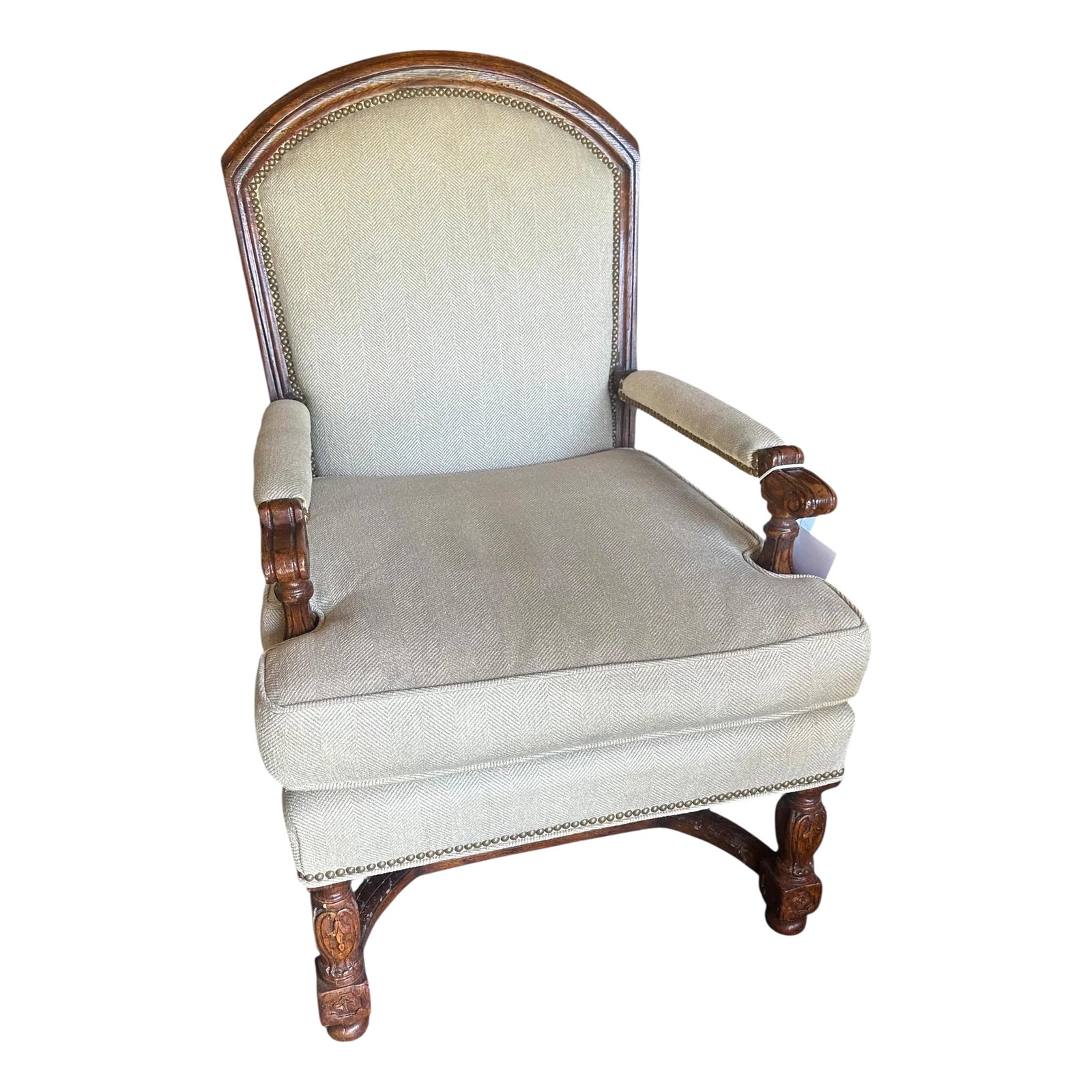 Charles Pollock for William Switzer Louis XIV Occasional Armchair ...