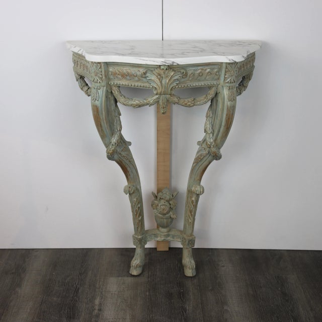 Pair of Vintage Console Tables in 19th Century Rococo Style. | Chairish