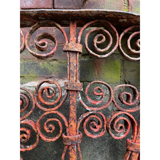 Antique Late 19th Century Wrought Iron Arched Transom | Chairish